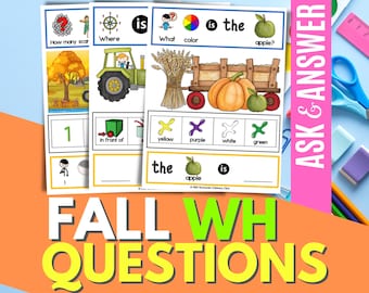 WH Questions AAC Visuals | Speech Therapy | Special Education Autism ...
