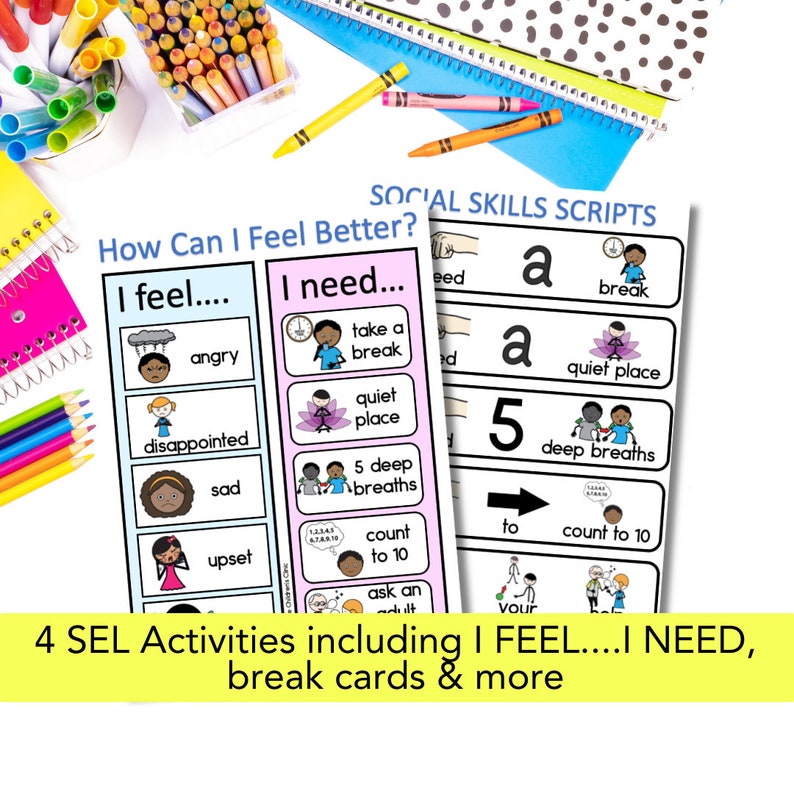 Taking a Break Social Skills Story With Social Emotional Learning ...