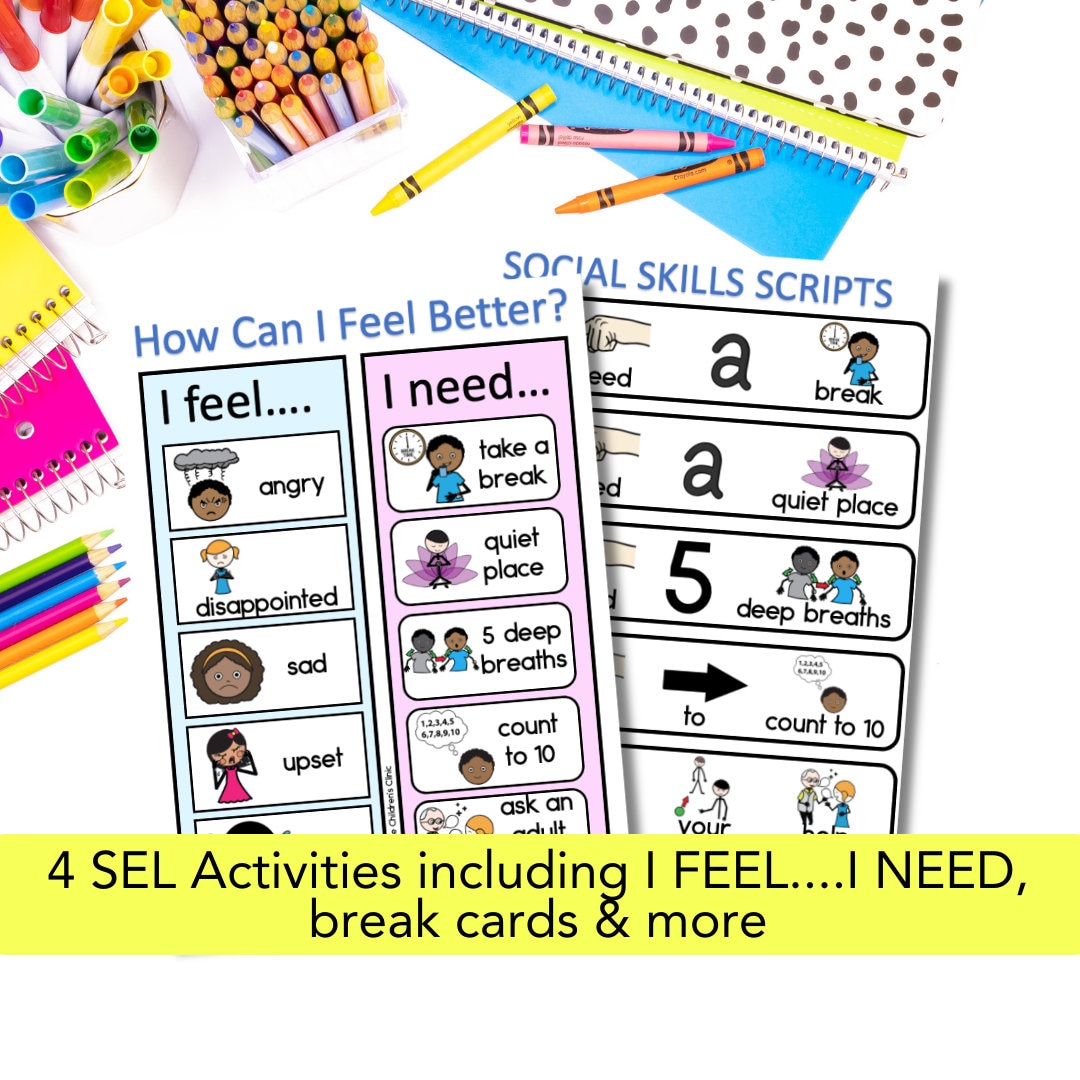 Taking a Break Social Skills Story With Social Emotional Learning ...
