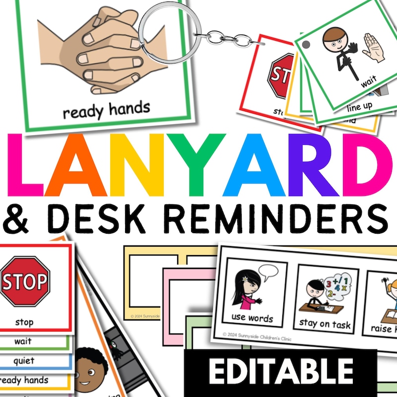 Special Education Visual Lanyard - Etsy