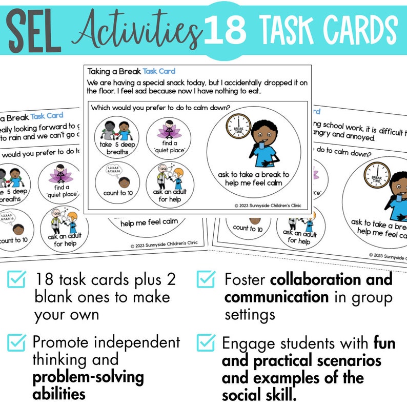 Taking a Break Social Skills Story With Social Emotional Learning ...