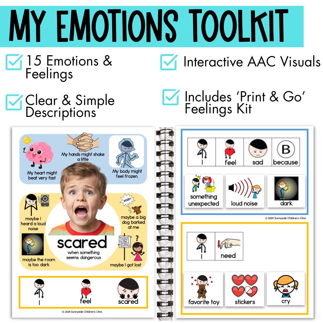 Feelings & Emotions Interactive Workbook With Coping Skills Self ...