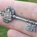 Antique Silver Plate SACRE COEUR Key Brooch Catholic Church Basilica ...