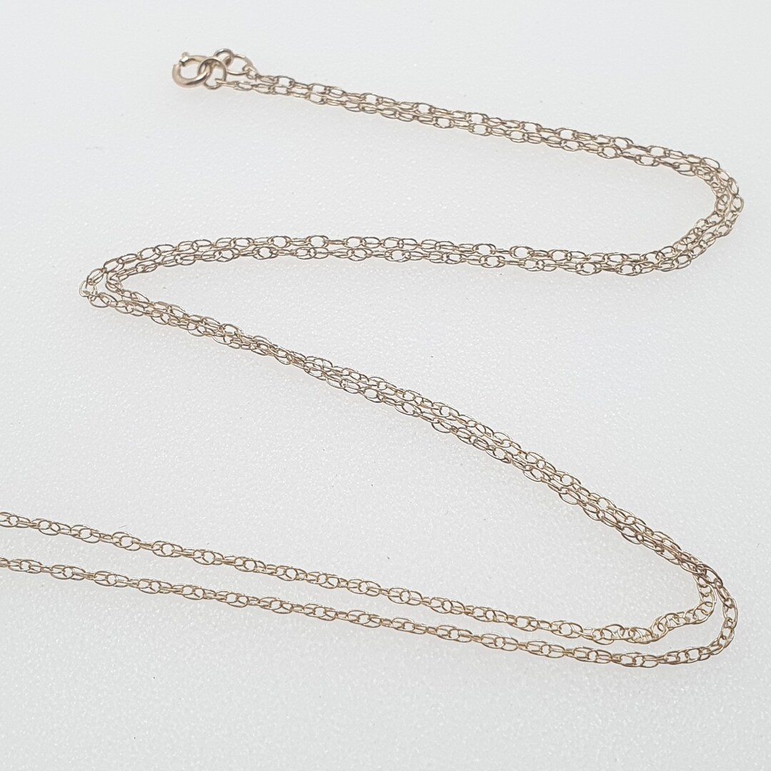 SOLD TO Don Please Not Buy Vintage 9ct Gold Chain Necklace Cable Link ...