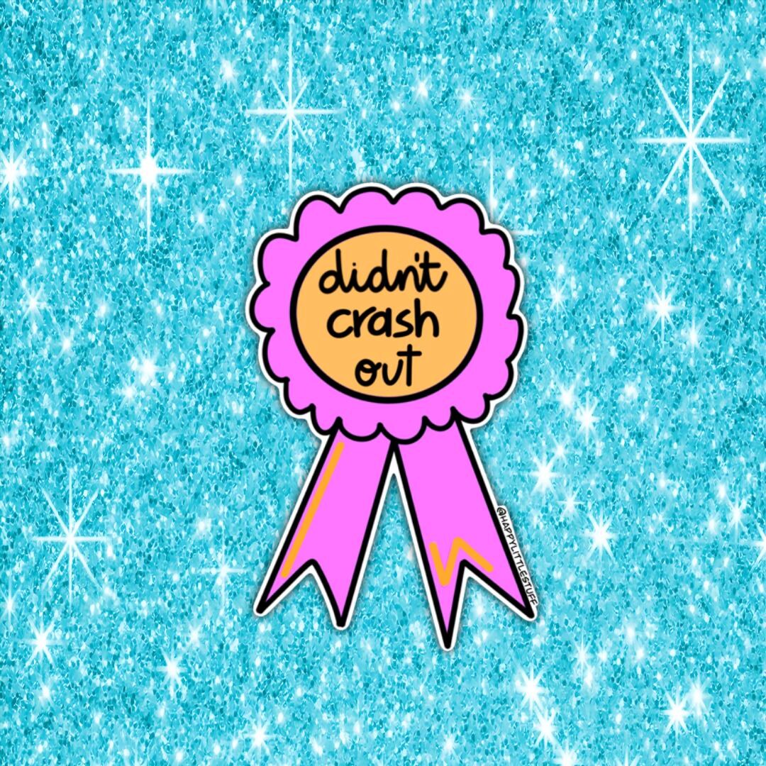Jumbo, Vinyl, Sticker, Funny, Crash Out, Silly, Gift, for Him, for Her ...