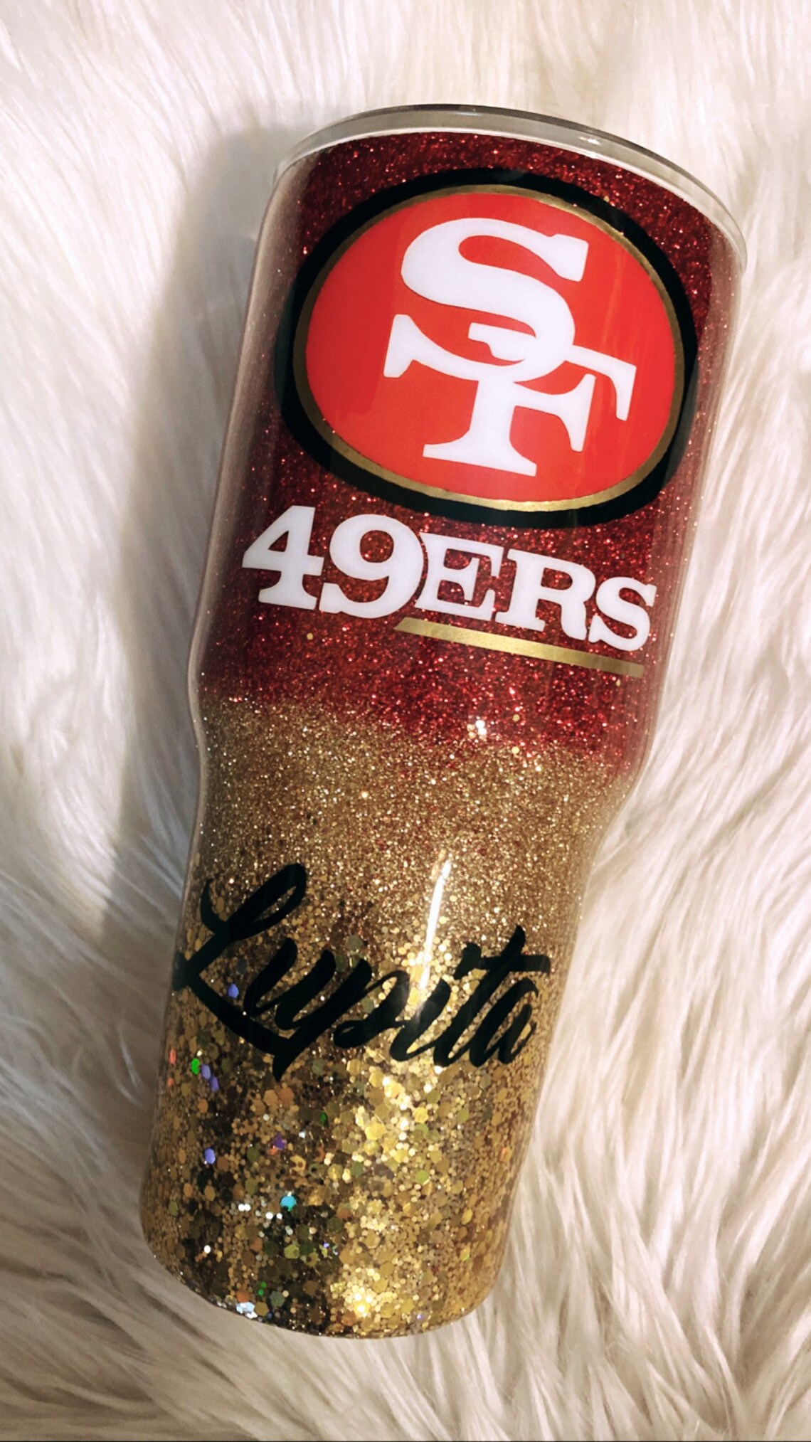 Custom 49er Glitter Tumbler - Etsy