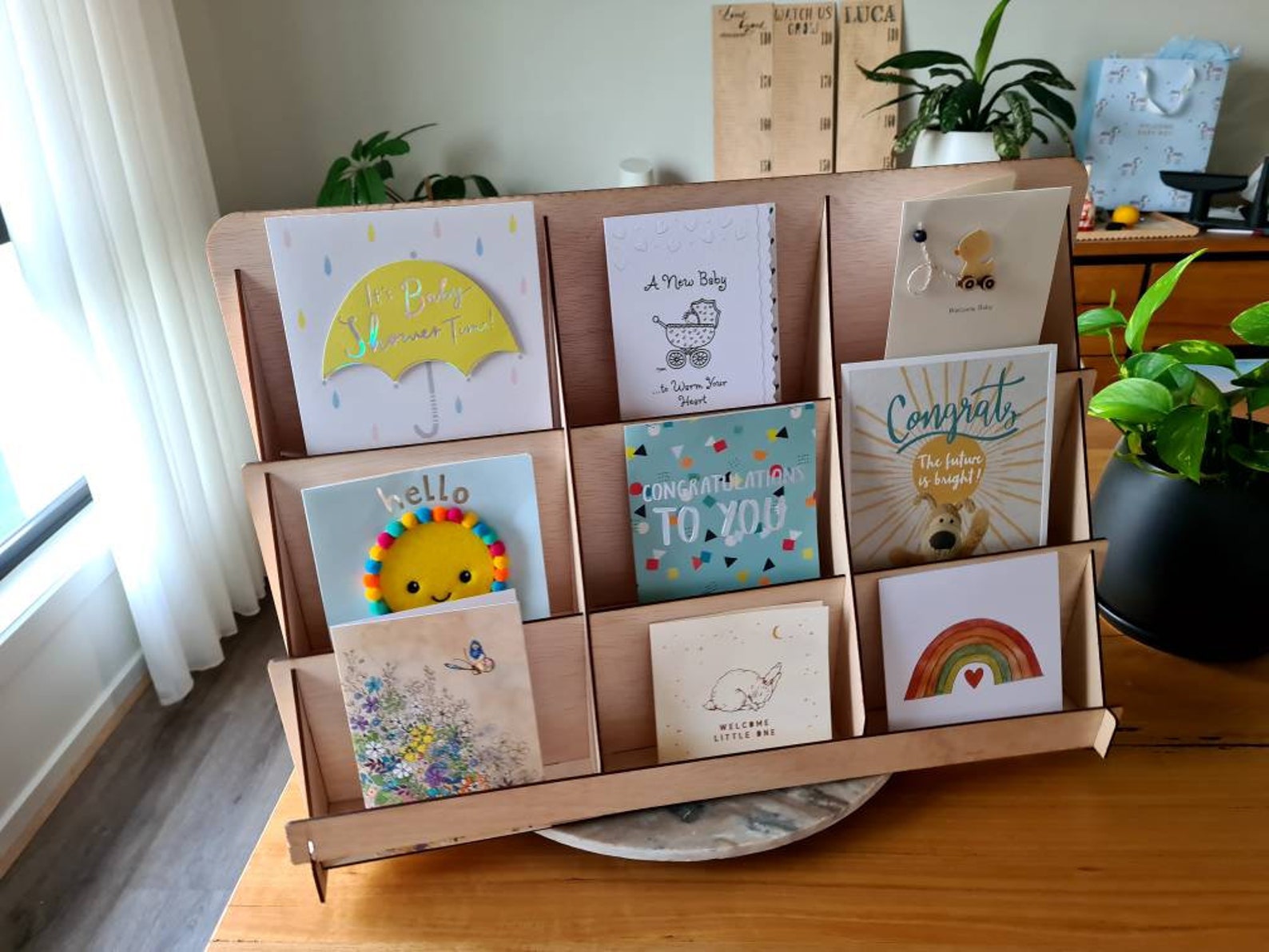 Extra Large Stand Countertop Display Card Display Notepad - Etsy