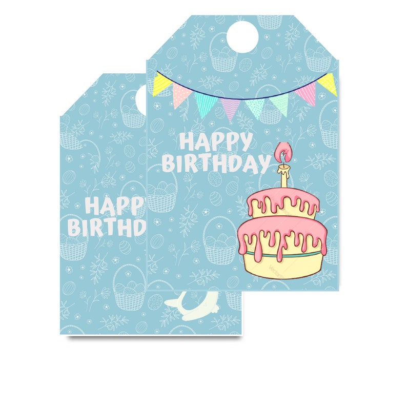 Birthday Gift Tags for Kids , Happy Birthday Printable Tags,gift Tag ...