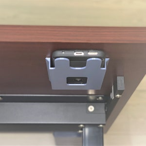 Under Desk Phone Holder, 3M Adhesive Mount, Increase Productivity, Hard ...