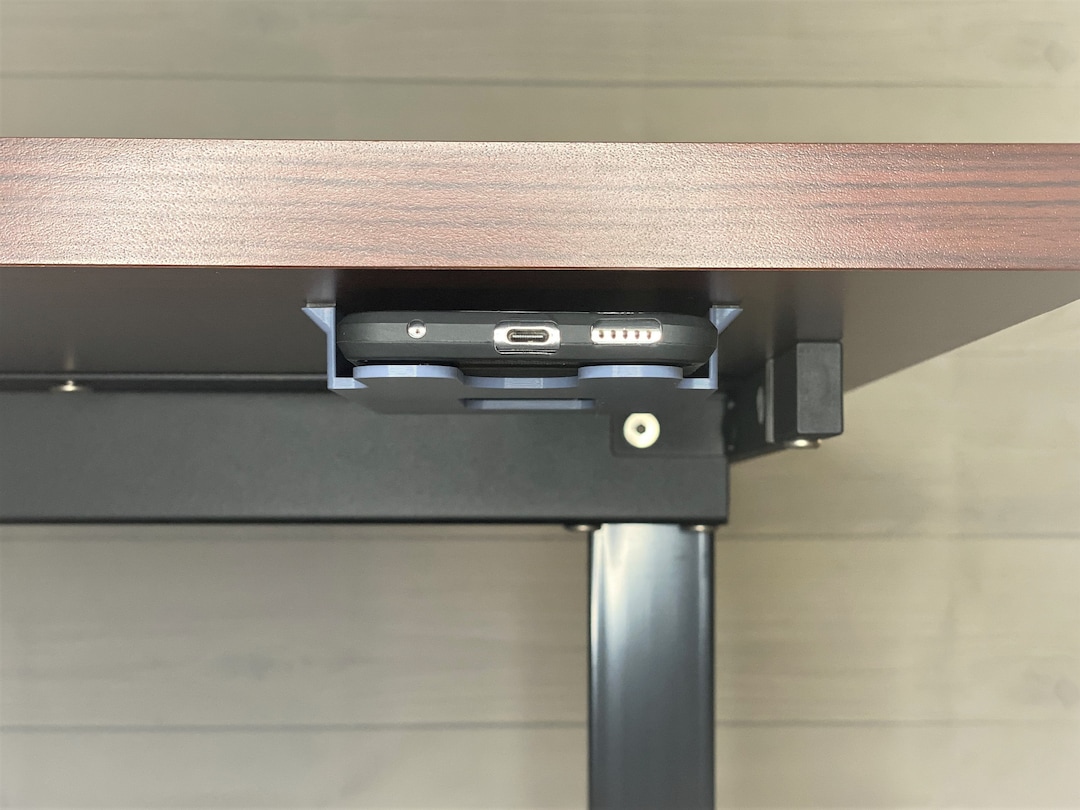 Under Desk Phone Holder, Tape Add on Under Table Phone/hard Drive Mount ...