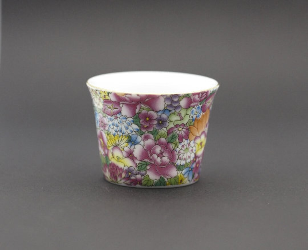 CHINESE TEA CUP, Floral Tea Cup, Personalized Hand-painted Kung Fu ...