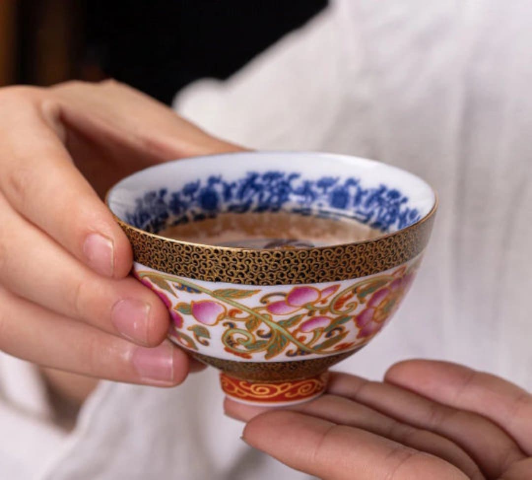 BEAUTIFUL TEA SET, Chinese Tea Set, Modern Style Enamel Color Cute Tea ...