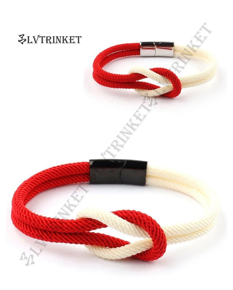 Milan Rope Woven Magnetic Buckle Bracelet - Etsy UK