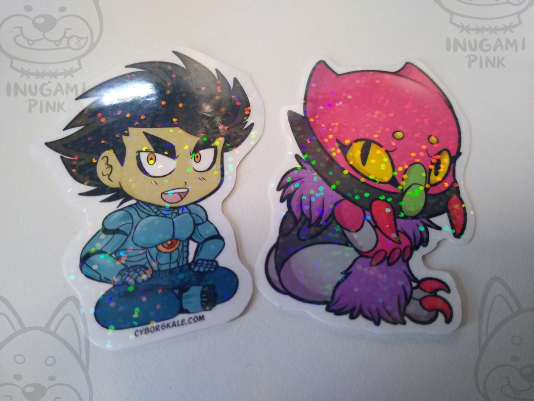 Cyborg Kale 2 Stickers Set - Etsy