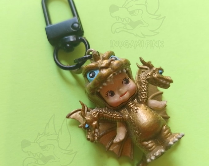 Kewpie Official Ghidorah Godzilla Upcycled Keychain - Etsy