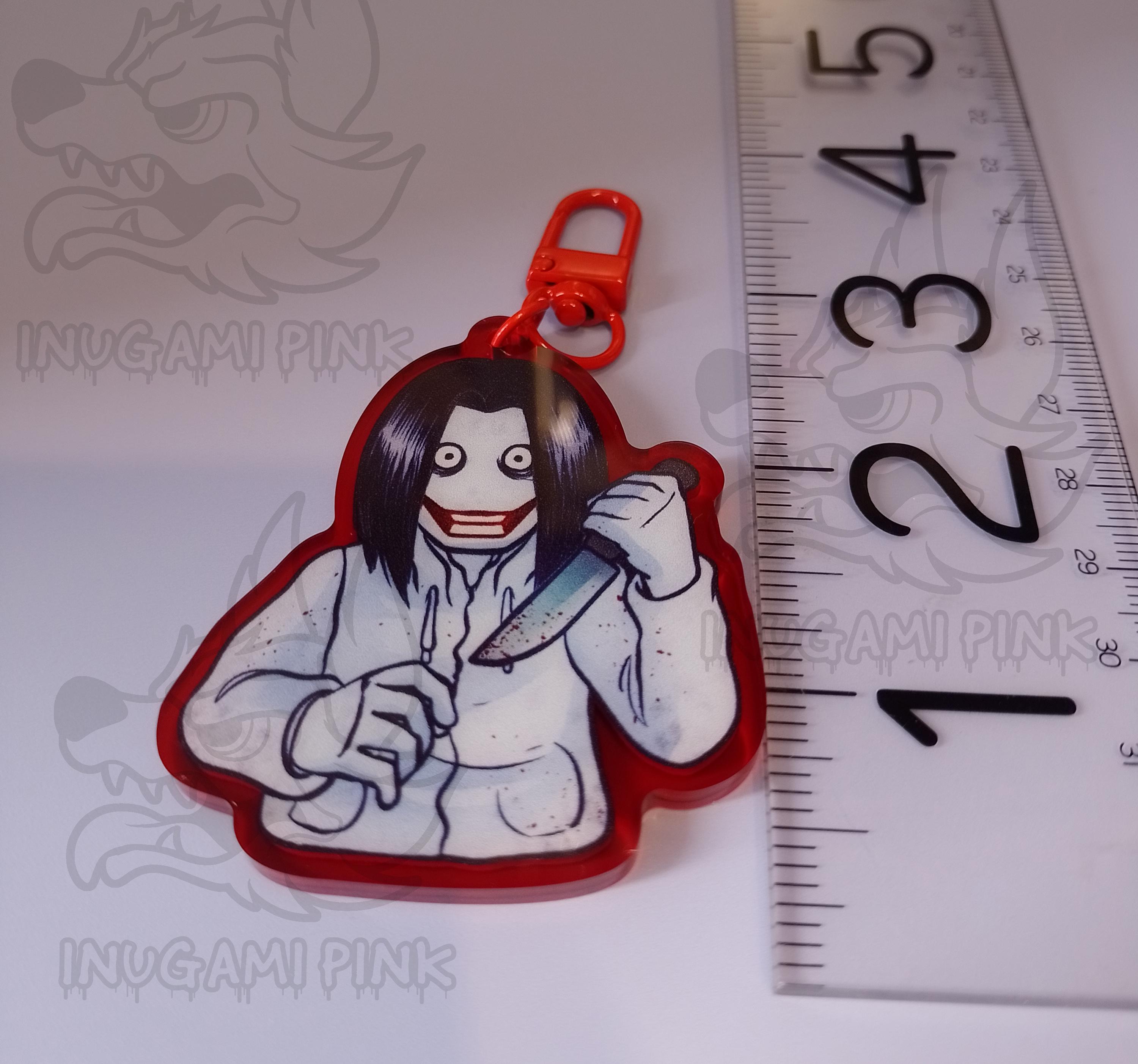 Jeff the Killer Red Acrylic Keychain - Etsy