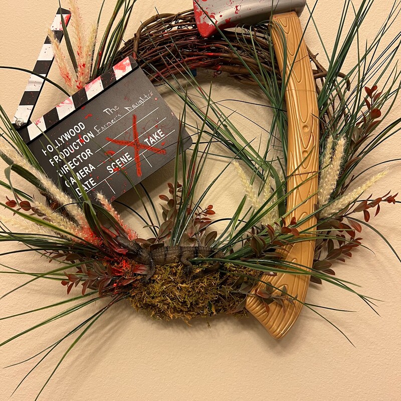 Horror Movie Wreath - Etsy