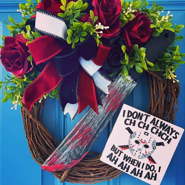 Horror Movie Wreath - Etsy