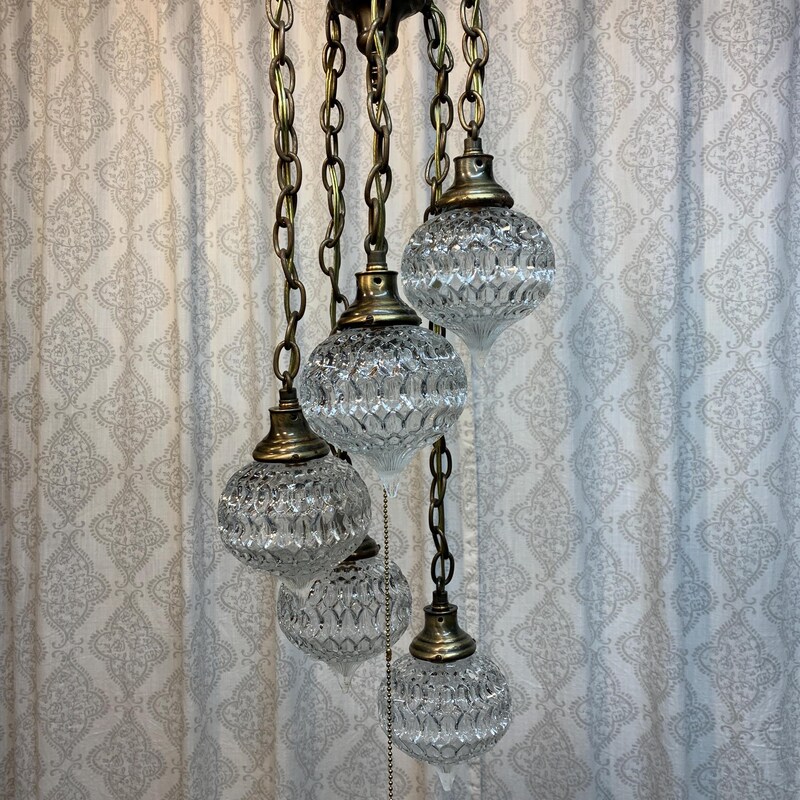 Vintage Swag Lamp - Etsy