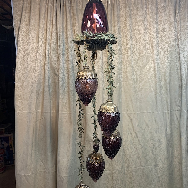 Swag Lamp Glass Shade - Etsy
