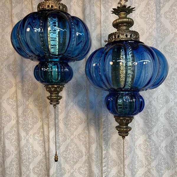 Vintage Swag Lamp - Etsy