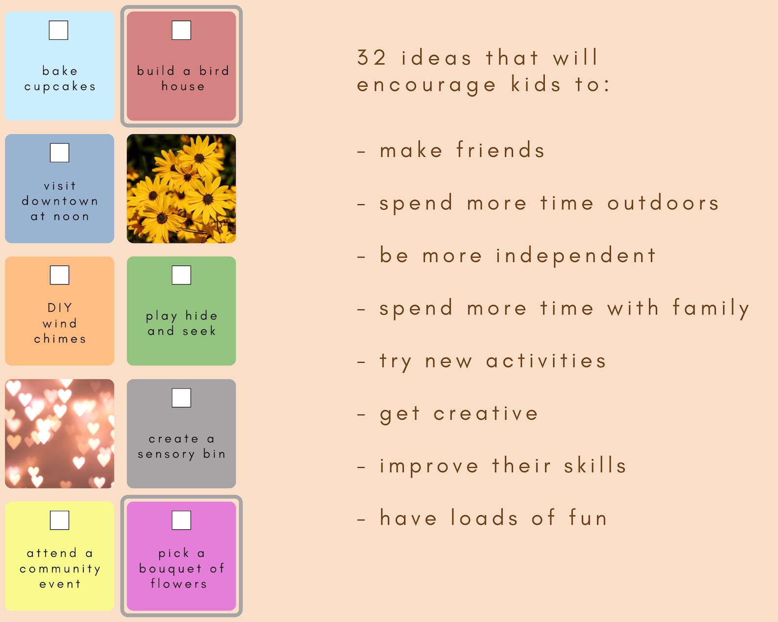Kids Activity | Kids Bucket List | Kids Printable Activity | Kids ...