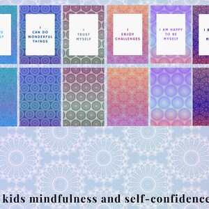 Affirmation Cards Mindfulness Cards for Kids Positive Thoughts for Kids ...