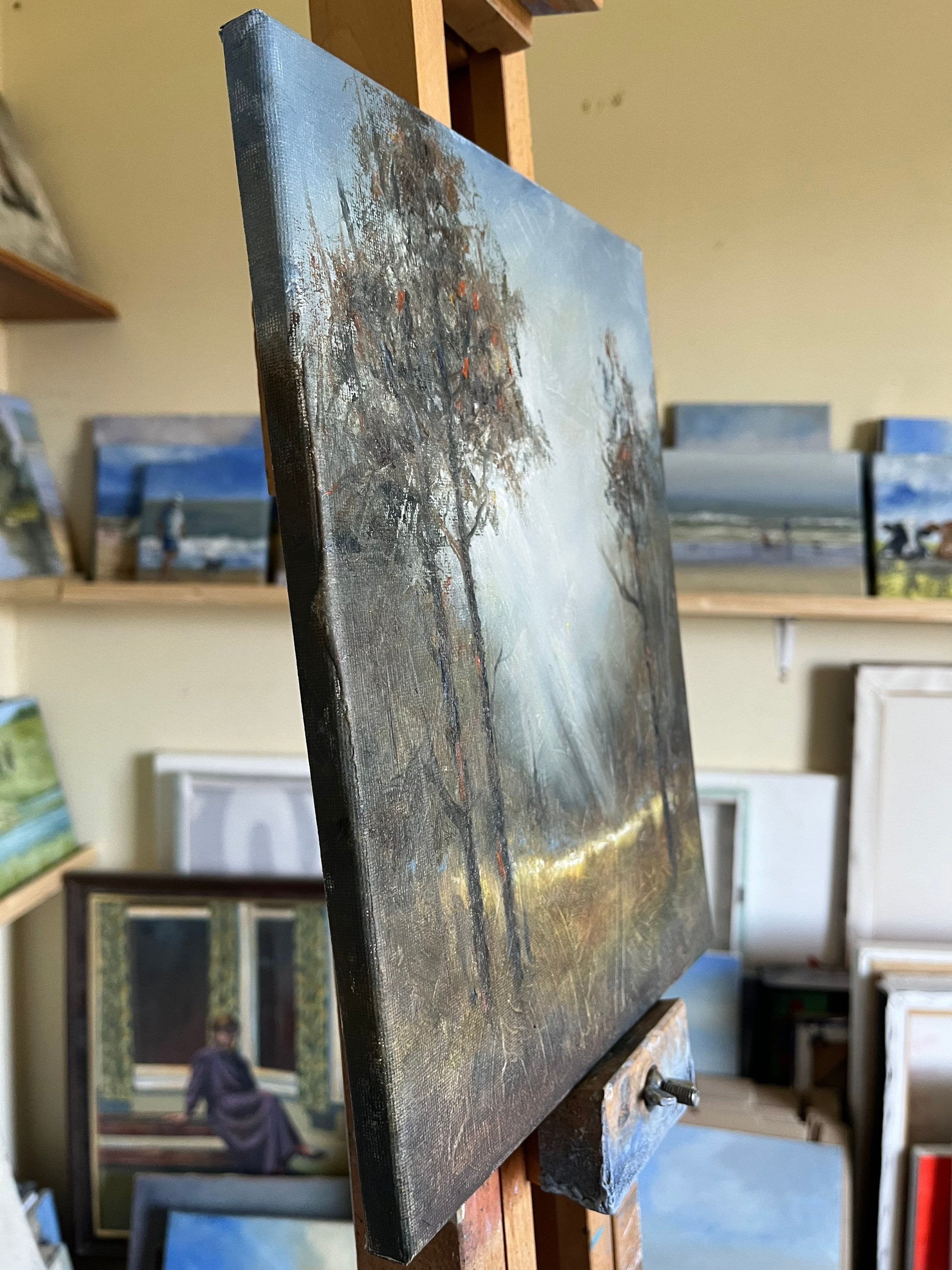 Shaft of Light Original Oil on Canvas Painting by Vernon Lintern Art ...