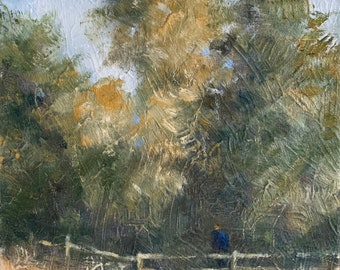 Talking to Cows in the Snow | Original Oil on Canvas Painting by Vernon ...