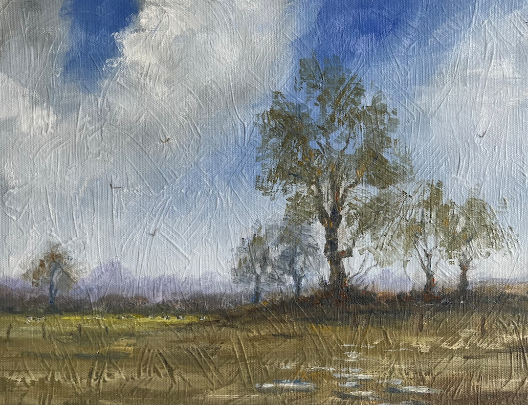 On the Road to Tenterden | Original Oil on Canvas Board Painting by ...