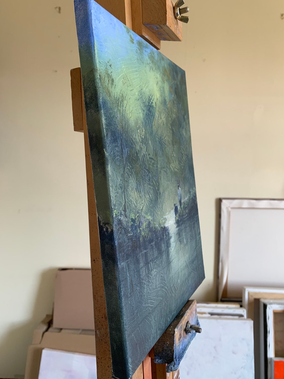 By the River | Original Oil on Canvas Painting by Vernon Lintern | Art ...