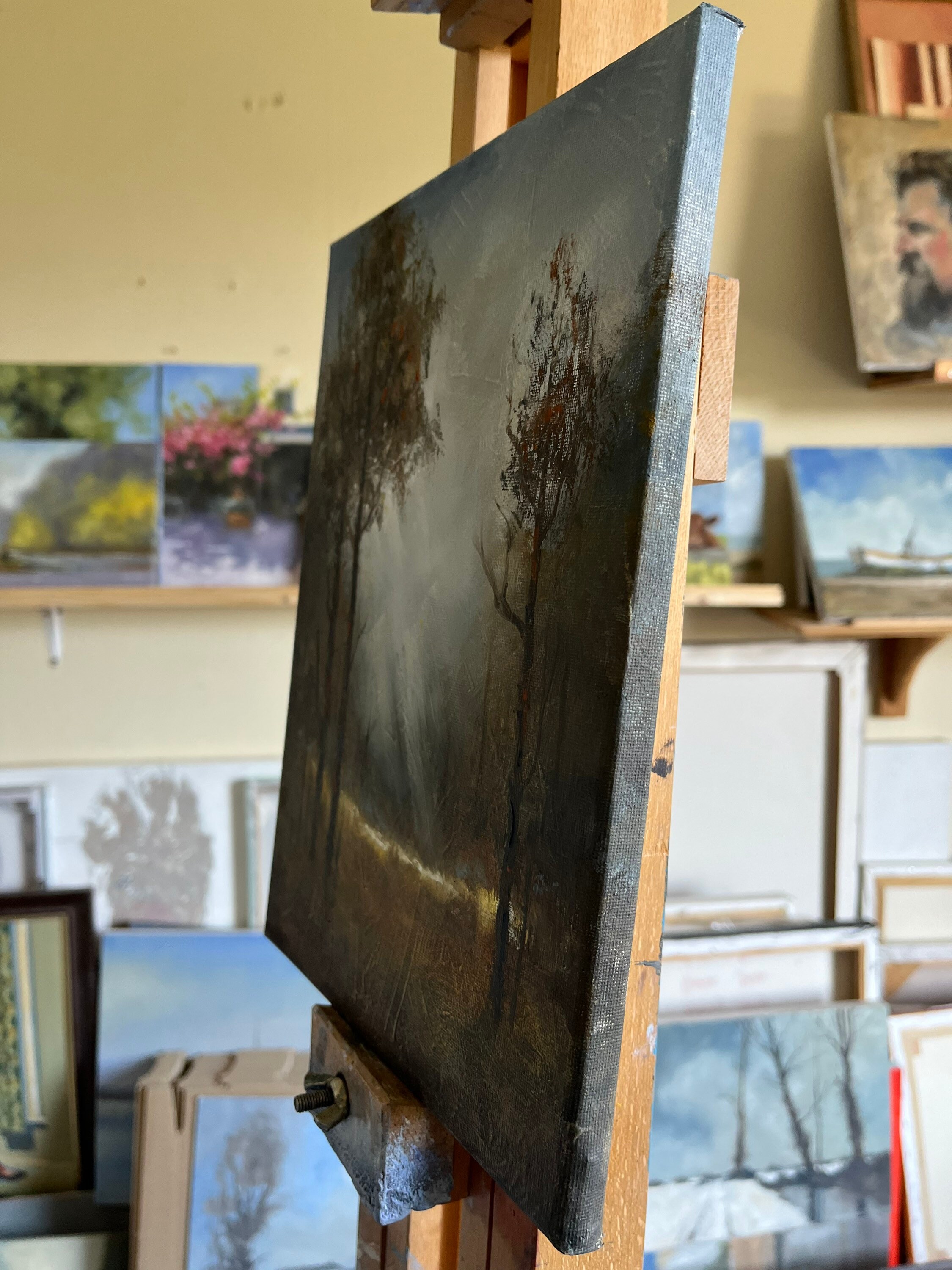 Shaft of Light Original Oil on Canvas Painting by Vernon Lintern Art ...