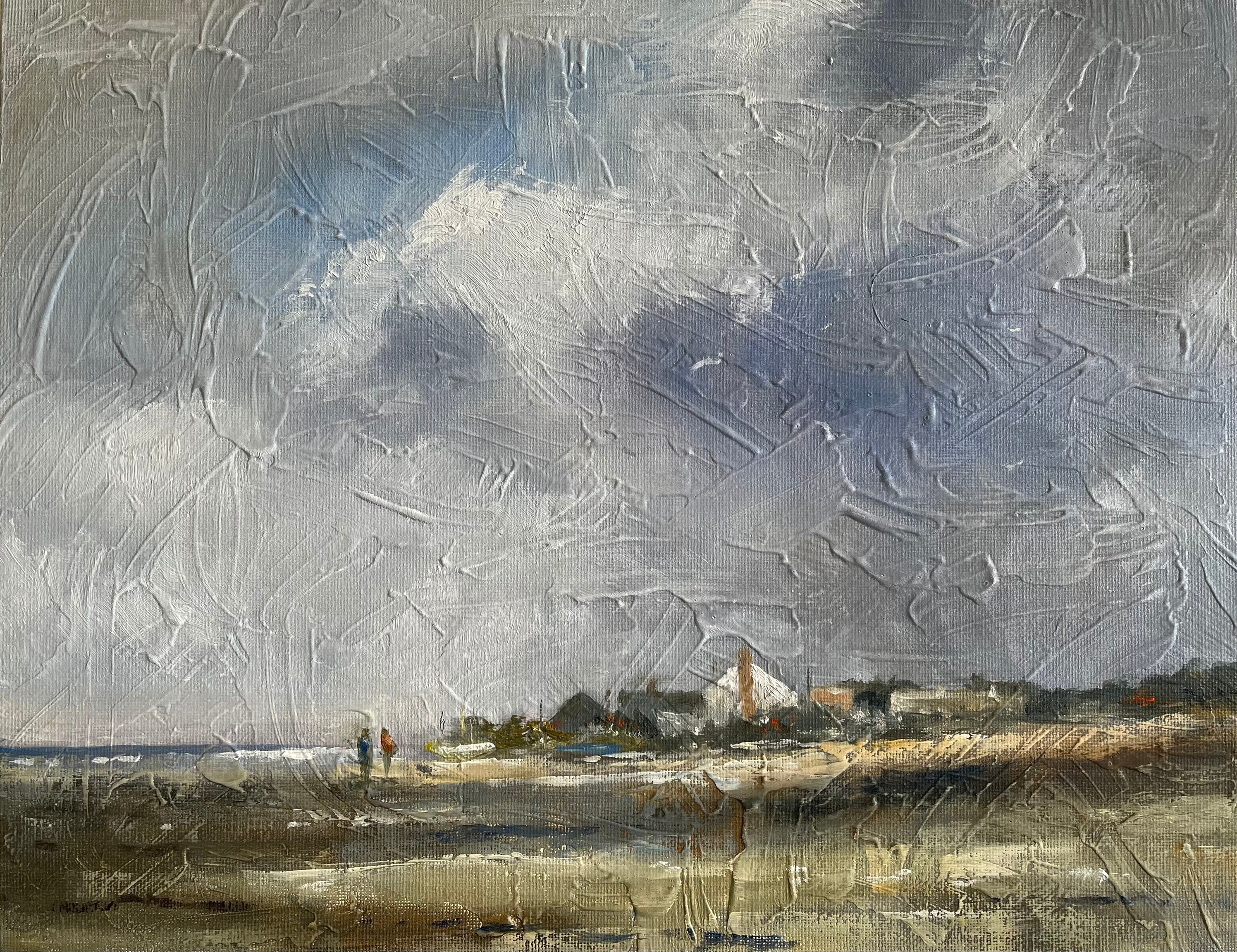Norfolk View | Original Oil on Canvas Board Painting by Vernon Lintern ...