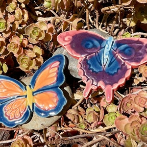 Ceramic Butterfly Mosaic Tile Handmade Glazed Bug Insect - Etsy