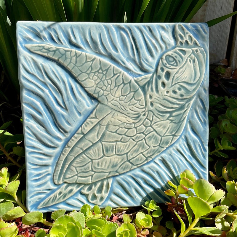 Turtle Shower Tile - Etsy