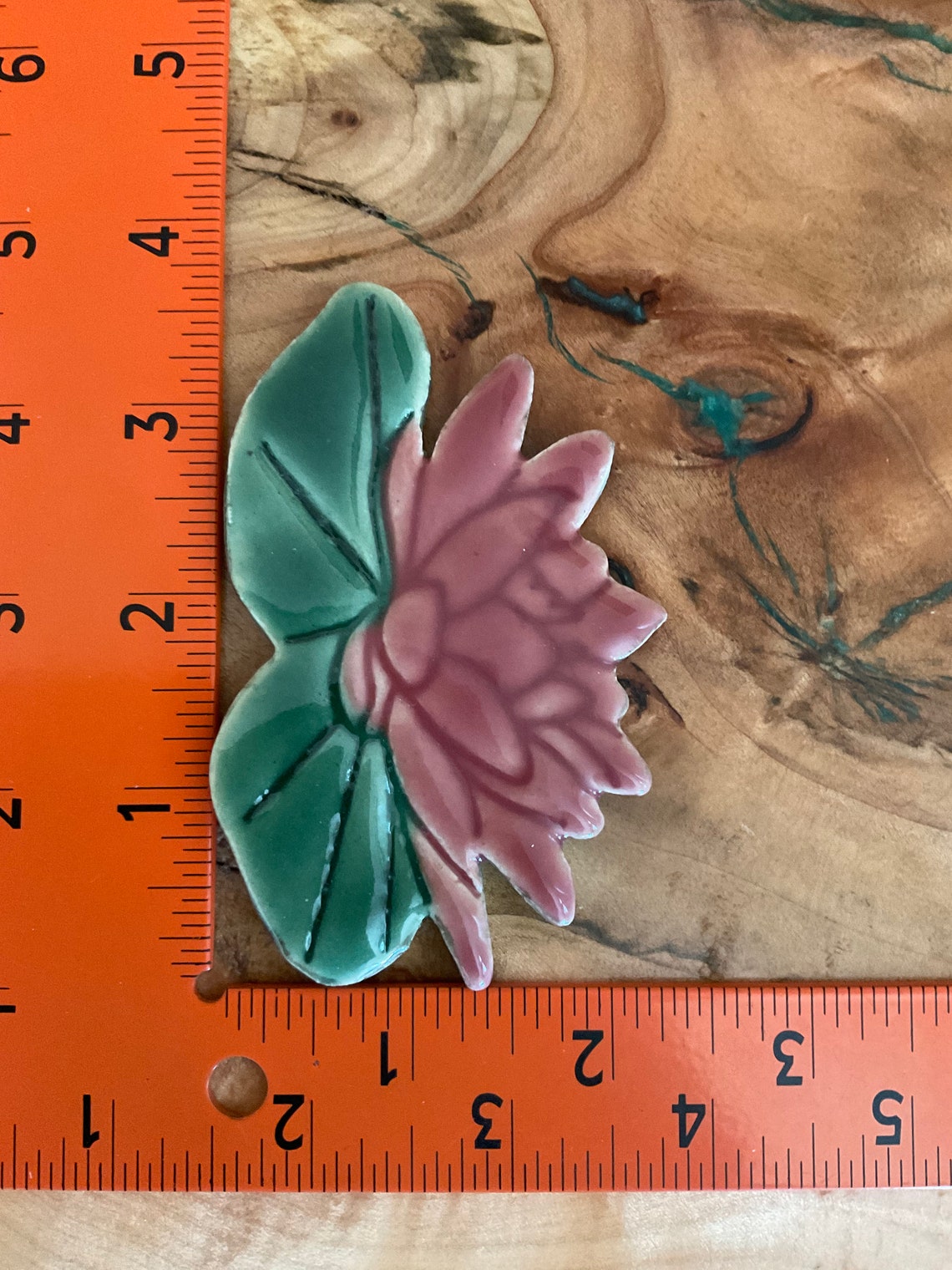Handmade Ceramic Lotus Mosaic Tile: Handglazed Flower Pottery for ...