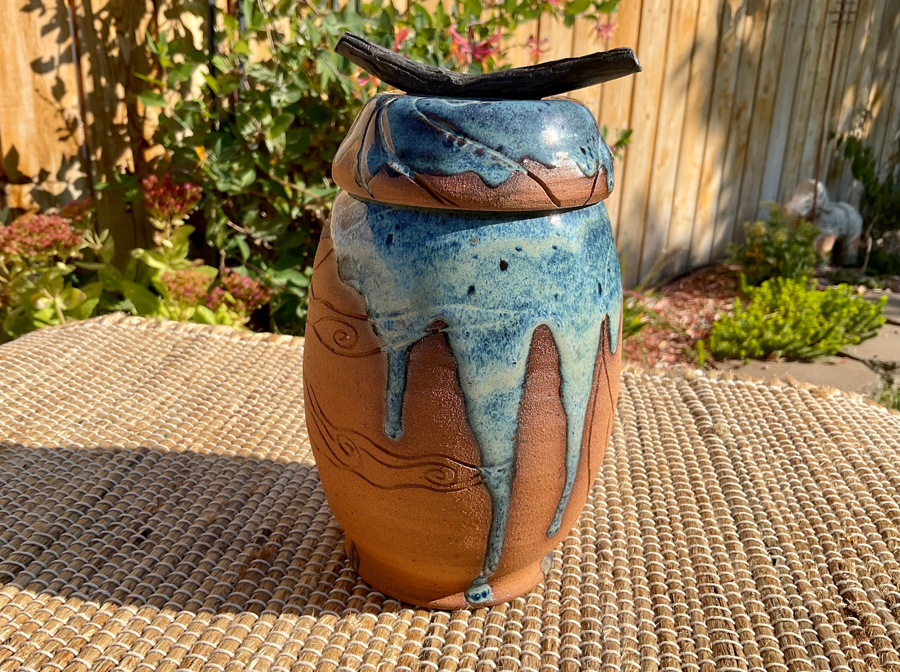 Ceramic Comet Luna Moth Jar One of a Kind Handmade and - Etsy