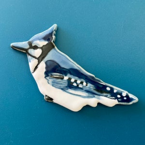 Blue Jay Mosaic Tile, Handmade Ceramic Glazed, for Crafting and Making ...