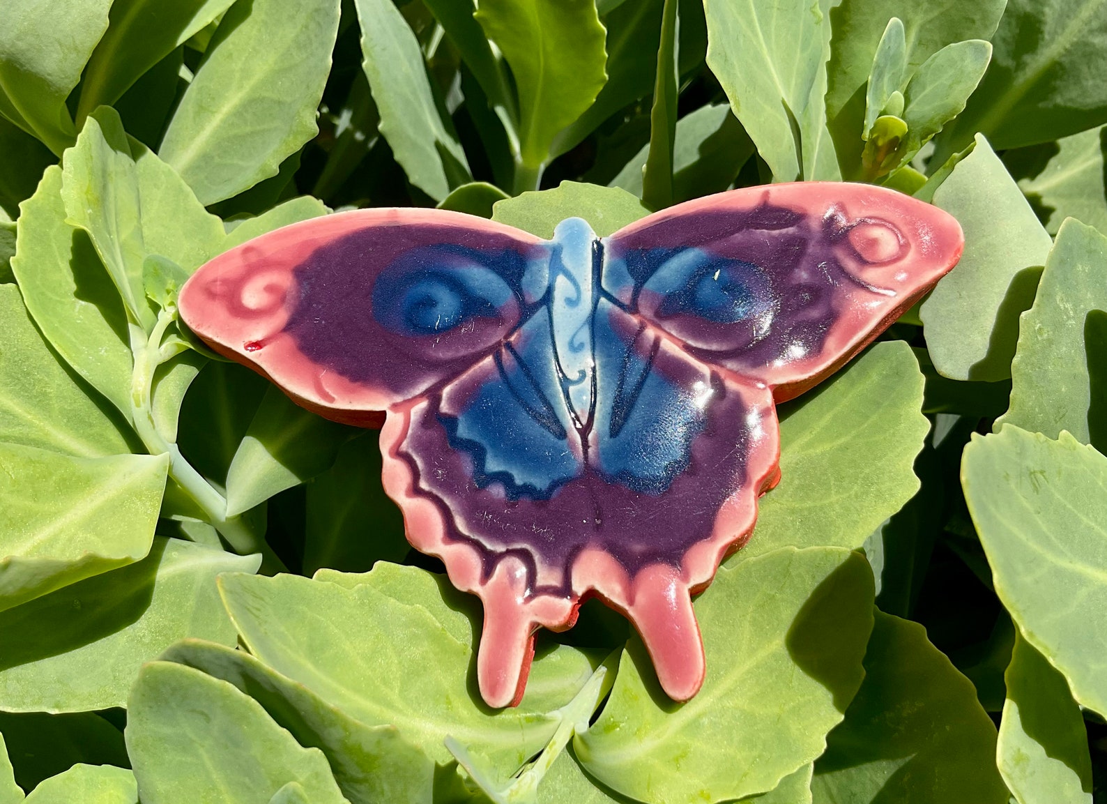 Ceramic Butterfly Mosaic Tile Handmade Glazed Bug Insect - Etsy