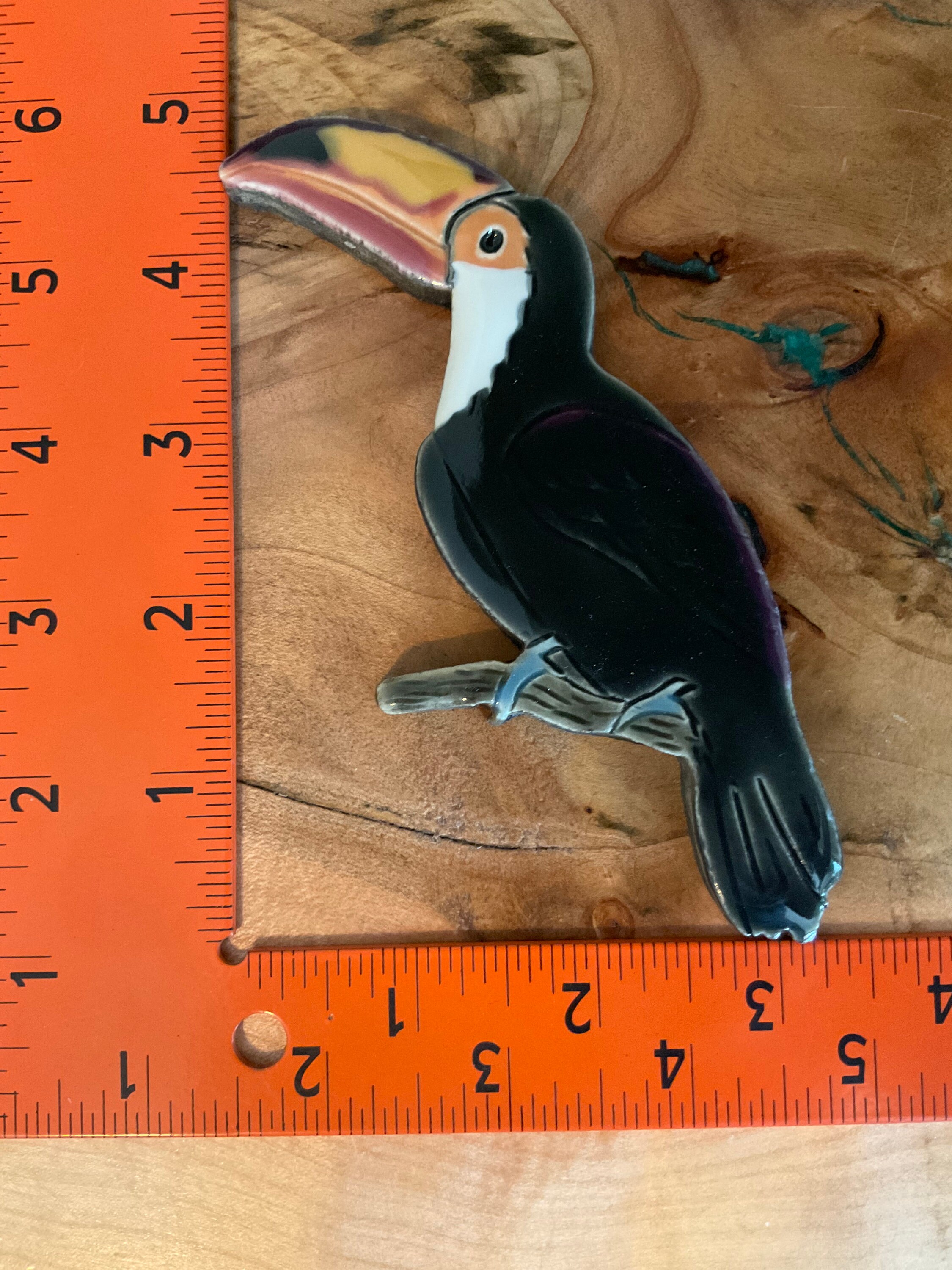 Ceramic Toucan Bird Mosaic Tile Handmade Celadon Glaze - Etsy
