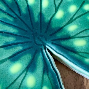 Handmade Glazed Lily Pad Mosaic Tile: Three Original Designs for ...