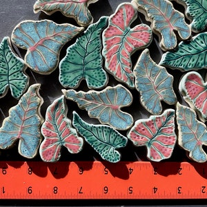 Caladium Leaf Mosaic Tile, Choose From Three Types, Each Completely ...