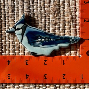 Blue Jay Mosaic Tile, Handmade Ceramic Glazed, for Crafting and Making ...