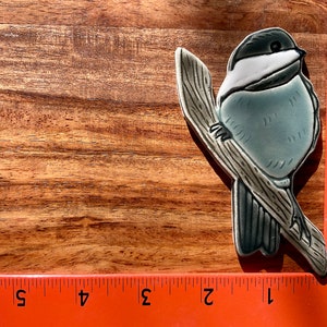 Ceramic Chickadee Mosaic Tile, Handmade and Glazed Exclusive Design ...