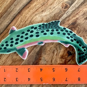 Rainbow Trout Mosaic Tile, Original Design Handmade Ceramic, Choose ...