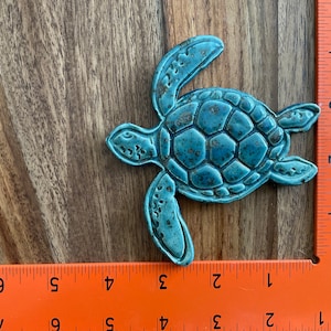 Handmade Ceramic Sea Turtle Mosaic Tile: Original Design Ocean Reef ...