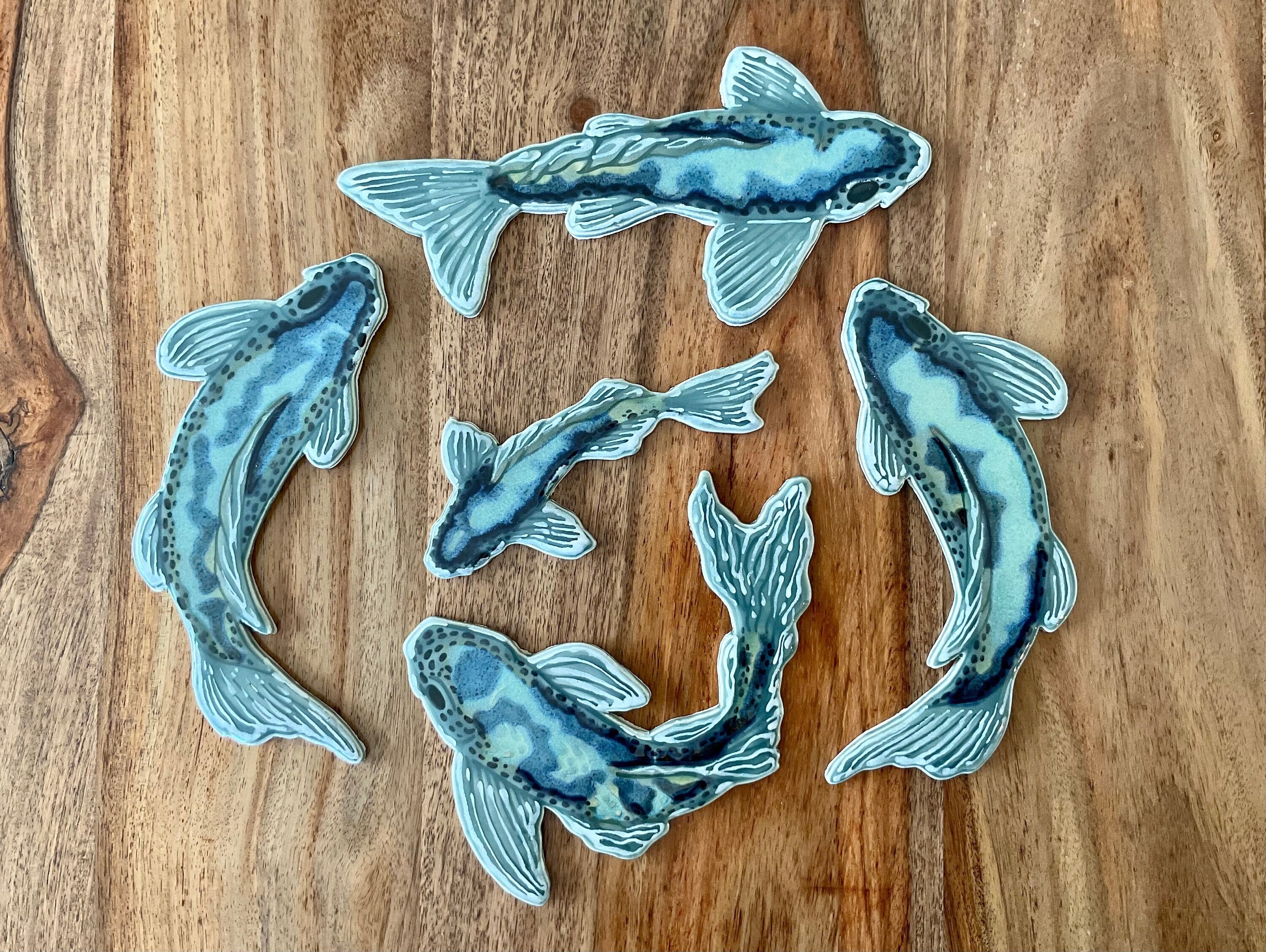 Koi Fish Mosaic Patterns Printable