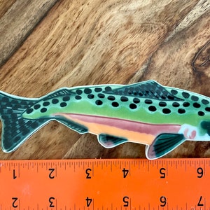 Rainbow Trout Mosaic Tile, Original Design Handmade Ceramic, Choose ...