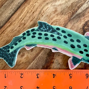 Rainbow Trout Mosaic Tile, Original Design Handmade Ceramic, Choose ...