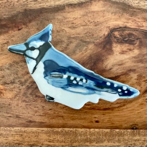 Blue Jay Mosaic Tile, Handmade Ceramic Glazed, for Crafting and Making ...
